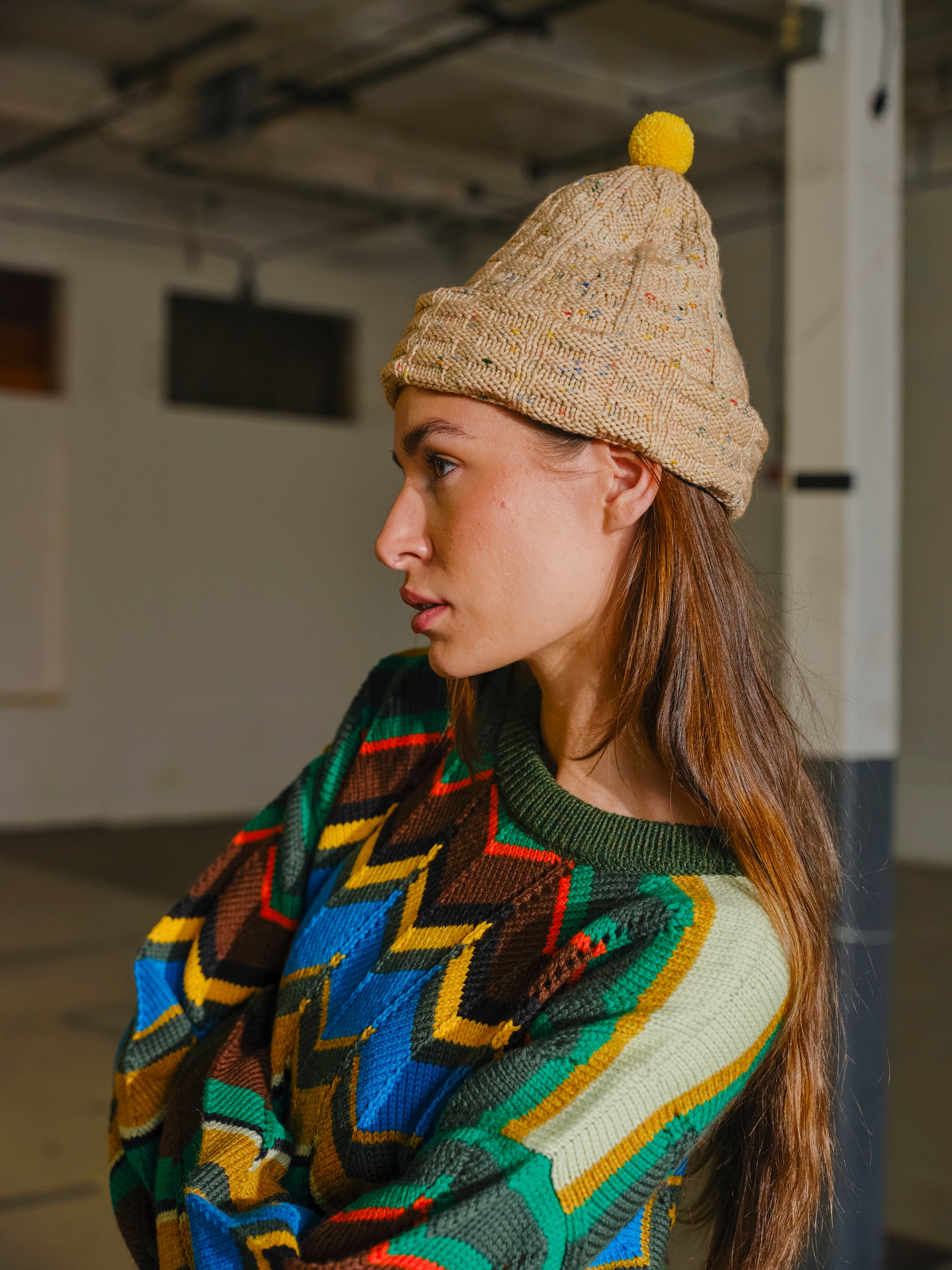 Linen Accordion Hat