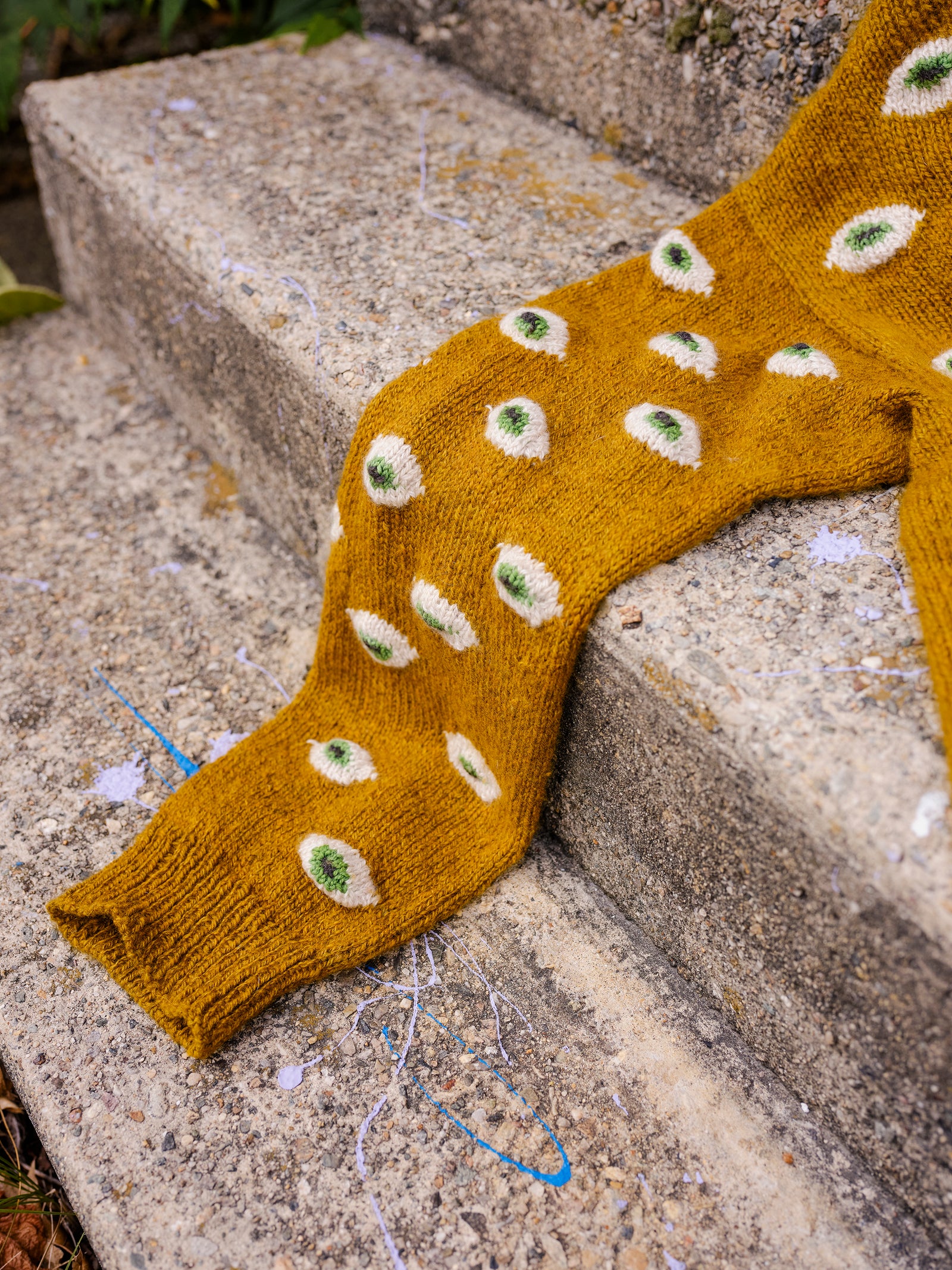 Adult Eyes Sweater Pattern