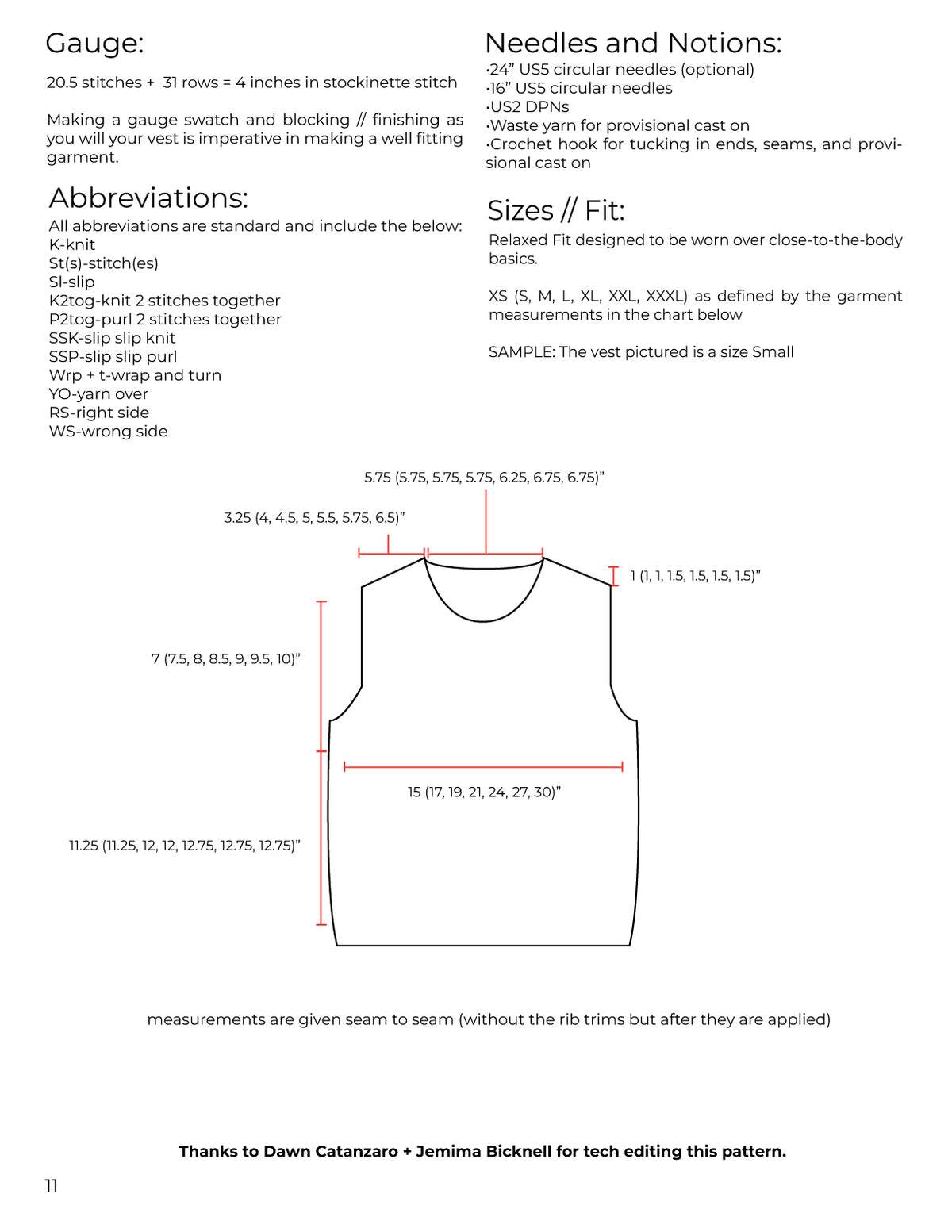 Holes Vest Pattern