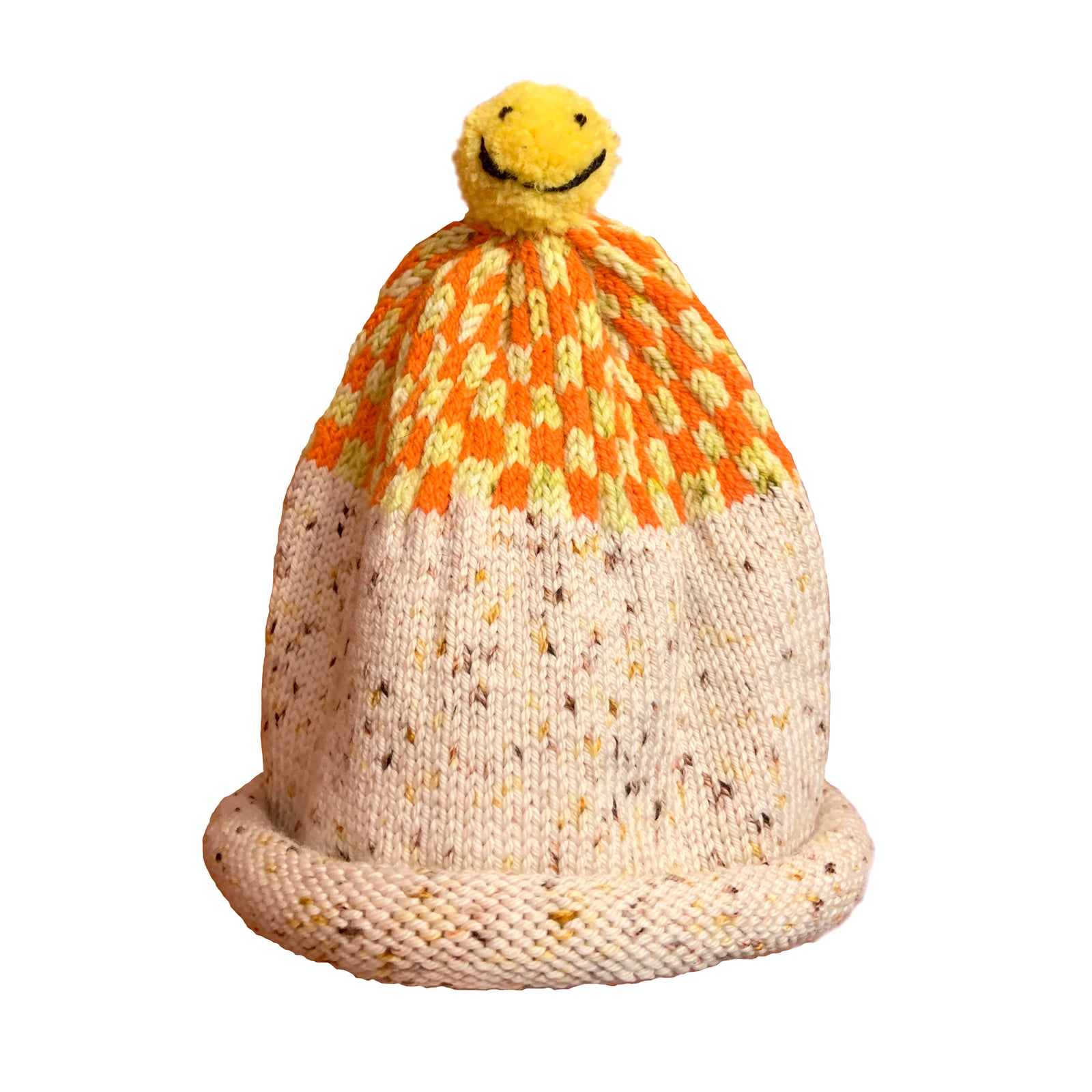 Checkered Happy Hat Pattern - Printed